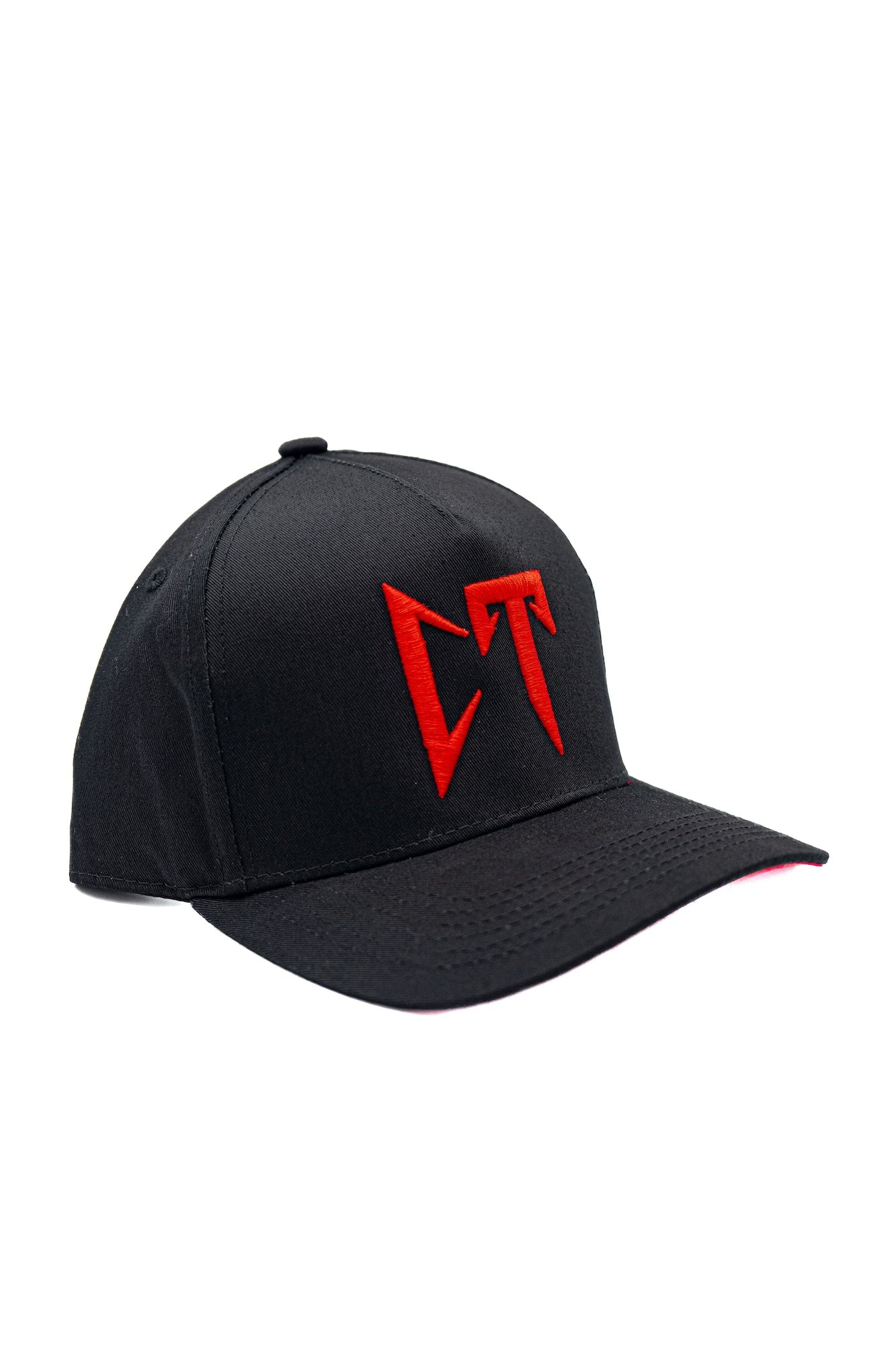 CT Hat (Black/Black/Red) – Rancho Humilde Store